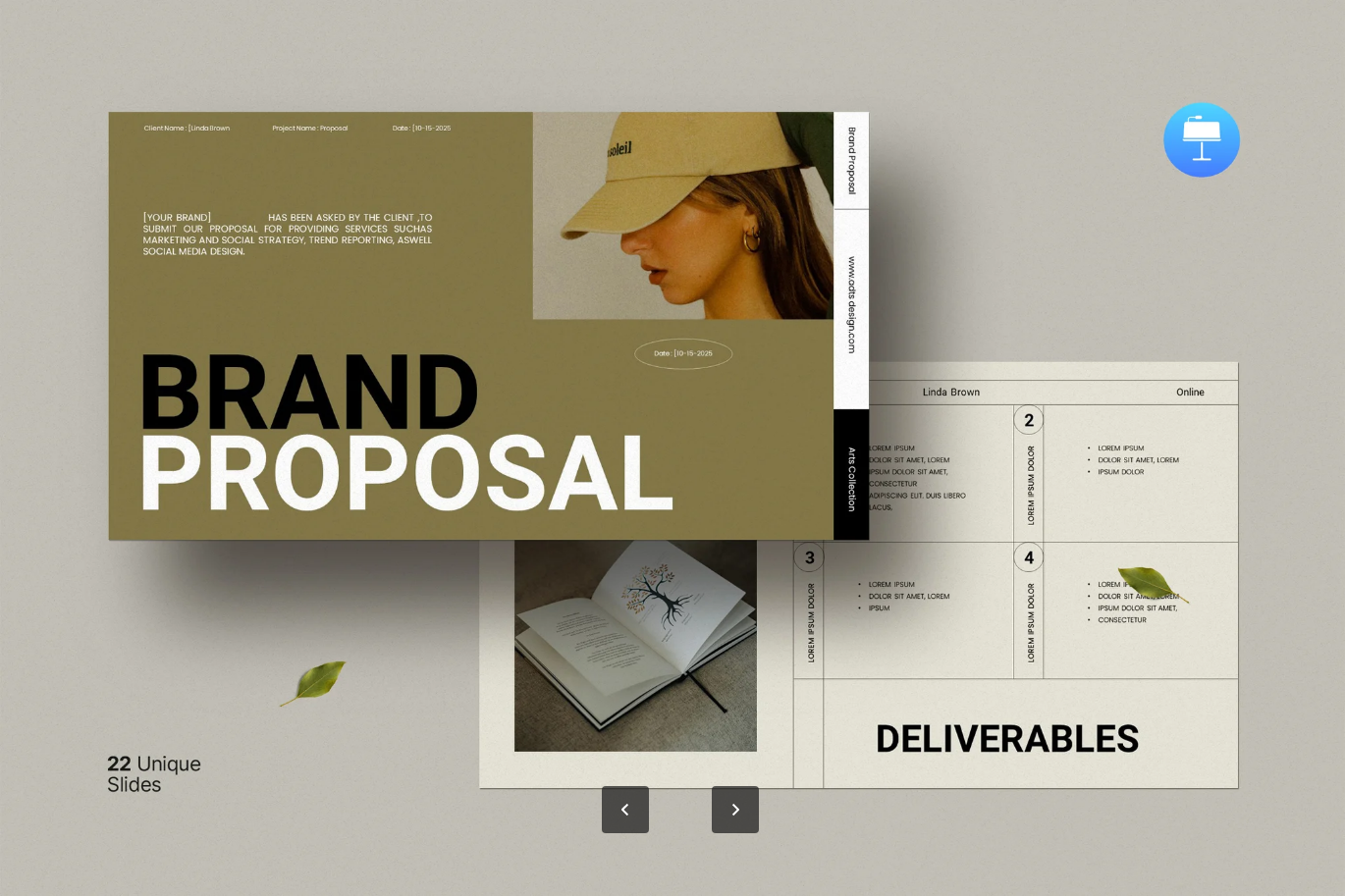 品牌提案PPT模板Keynote极简风-专业设计169比例可编辑高清创意方案 _ 果觅网（gooodme）